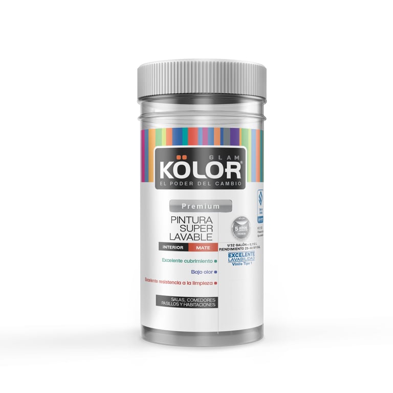 Pintura para Interior Ocre Súper Lavable 1/ 32 Galón KOLOR | falabella.com