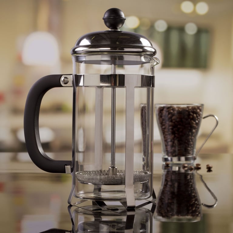 Cafetera Prensa Francesa a Presión en Vidrio de 600 cc JUST HOME ...