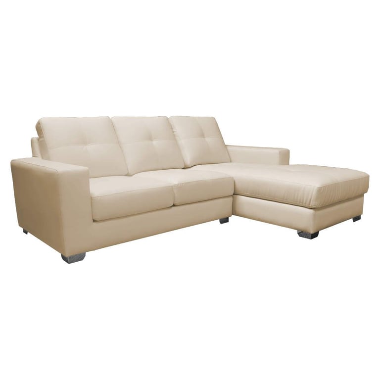 Sofá Esquinero Miranda Derecho 5 Puestos Tela Beige JUST HOME ...
