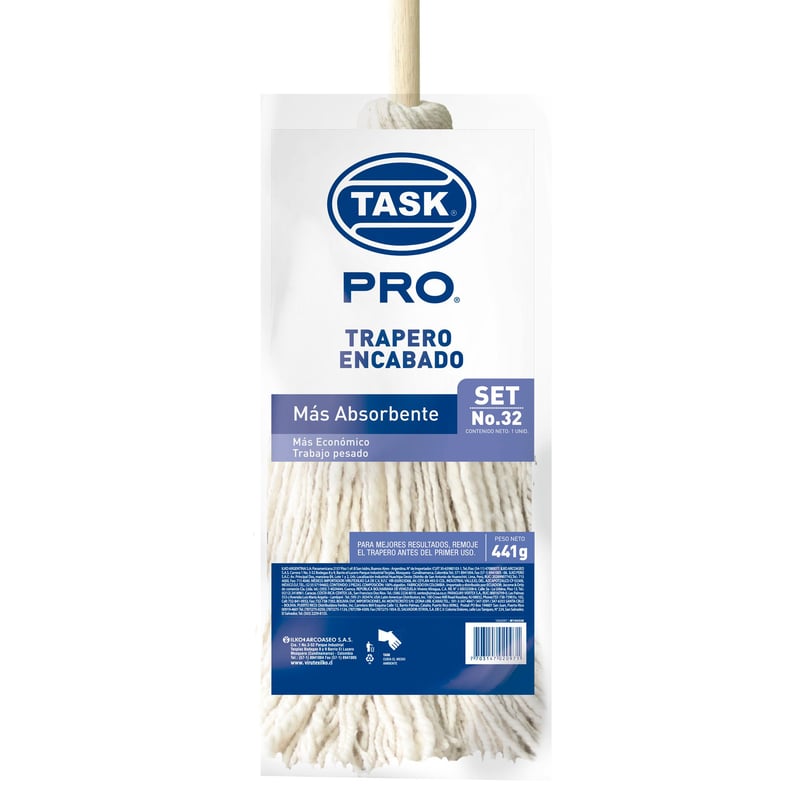 Trapero Encabado Task Pro N° 32 Cabo De Madera 1.4 Metros TASK ...