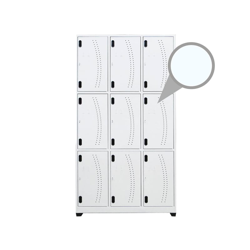 Locker 9 Puestos 180x93x30 cm Blanco Violeta CRUZ | falabella.com