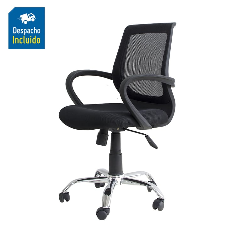 Silla de Visita con Brazos Negro RTA DESIGN | falabella.com