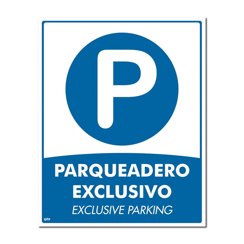 Señal Parqueadero Exclusivo 50X40Cm Poliestireno Calibre 60 con ...