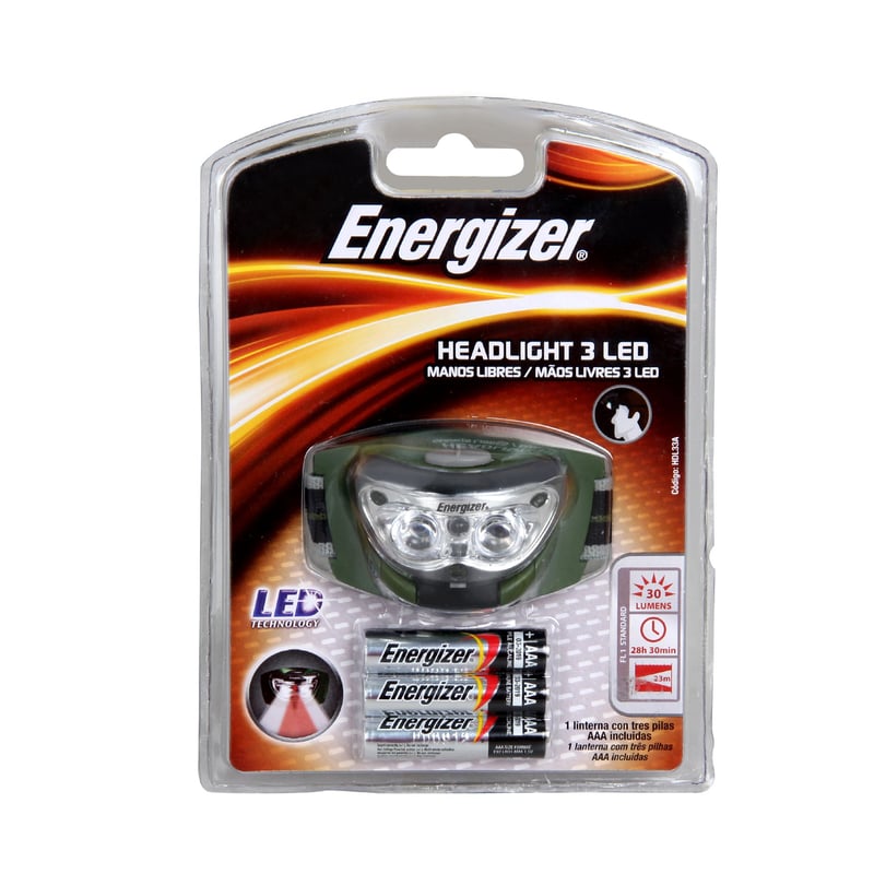 Linterna De Cabeza Frontal Energizer 3Led 60 Lumens ENERGIZER ...