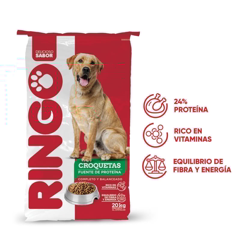 Alimento Seco Para Perros Ringo Original Adulto 20 Kg - Homecenter.com.co