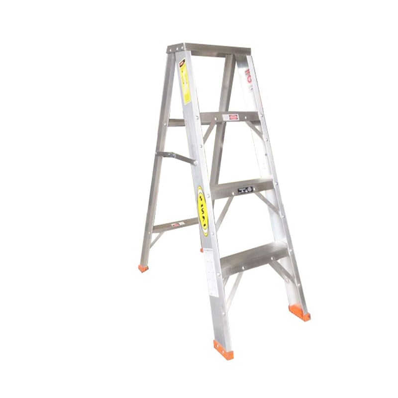 Escalera Certificada Tipo Tijera 4 Pasos de 1,20 Metros en Aluminio ...