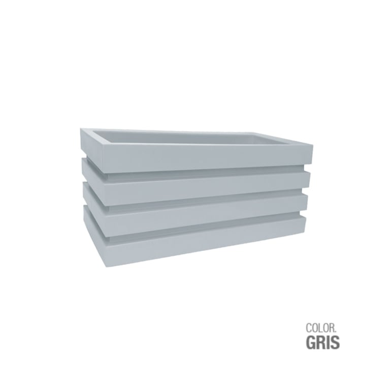 Jardinera Polietileno Gris 70 x 30 x 33 cm TUMATERA | falabella.com