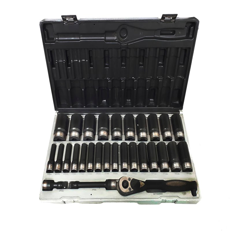 Set Dual de Copa Doble Hexagono Larga Para Impacto Cuadrante de 1/2 ...