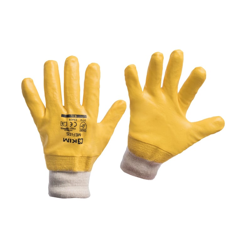Guantes de seguridad MEFITIS Material Nitrilo Talla 9/L KIM | falabella.com