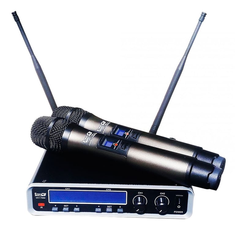 Micrófono UHV-712M inalámbrico Uhf PRO DJ | falabella.com