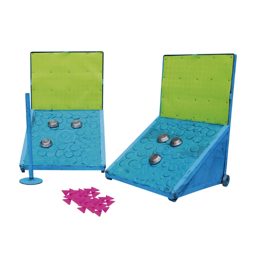Cancha Mini Tejo Plastilina+Tejos+Mechas+Tablero - Homecenter.com.co
