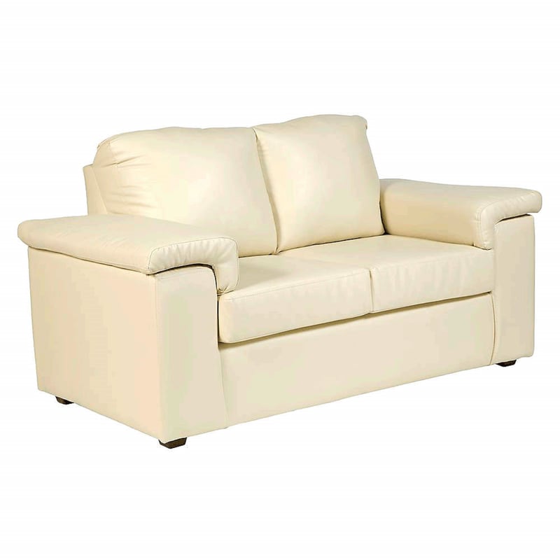 Sofá Dania 2 Puestos Ecocuero Beige SOFA MARKET | falabella.com