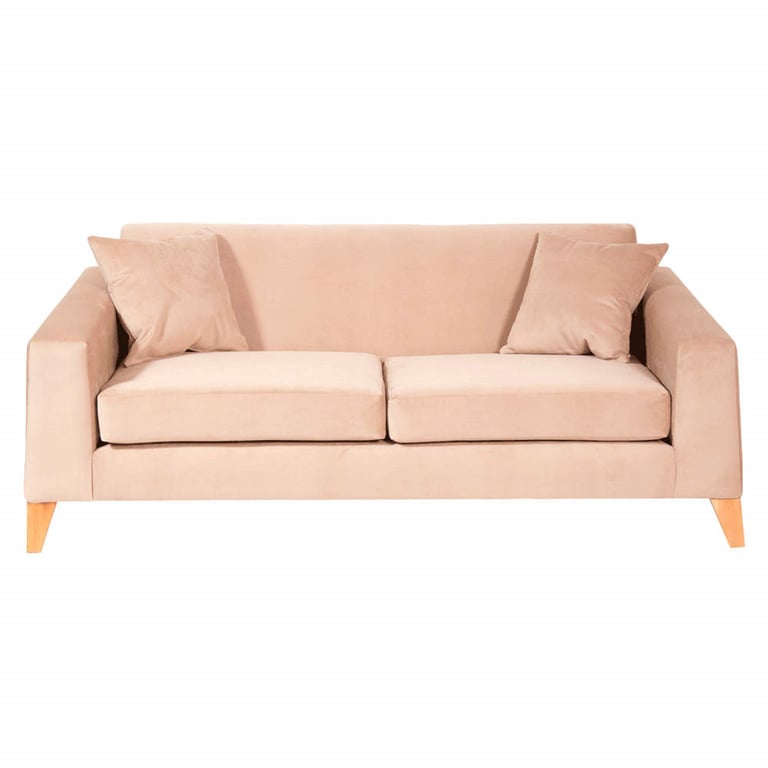 Sofá Denver 3 Puestos Tela Beige SOFA MARKET | falabella.com