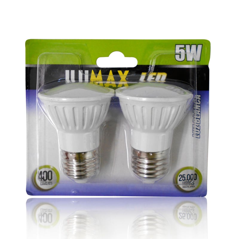 Setx2 Led Dicroico E27 400 Lumenes 5w Luz Blanca ILUMAX | falabella.com