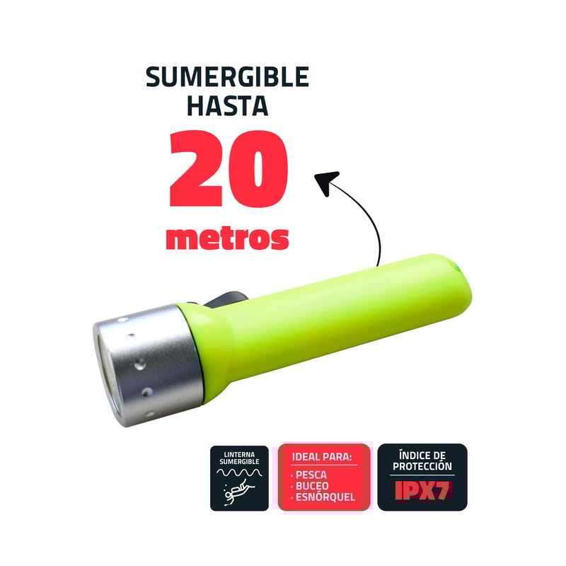 Linterna Baterias Sumergible 50M Led 1W 120 Lumens DAIRU | falabella.com
