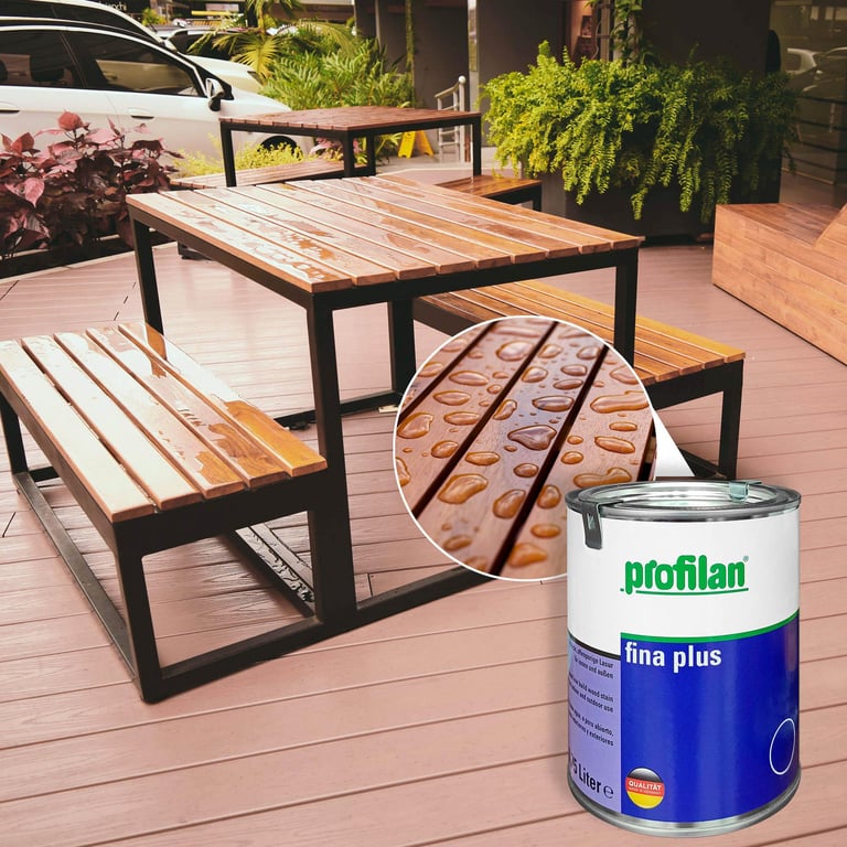 Pintura para madera en exterior base agua color caoba 0.75 lts profilan ...