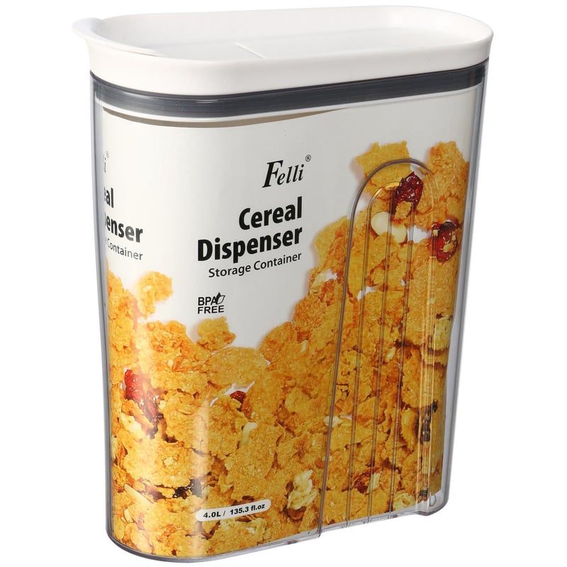 Recipiente 4 Litros Acrílico Tapa Blanca JUST HOME COLLECTION ...