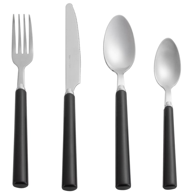 Cubiertos 16 Piezas Mango Plástico Rack JUST HOME COLLECTION ...