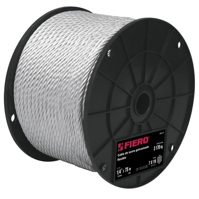 MP CABLES DE ACERO 7X7 HILOS ROLLO 75MTS 170kg TRUPER | falabella.com