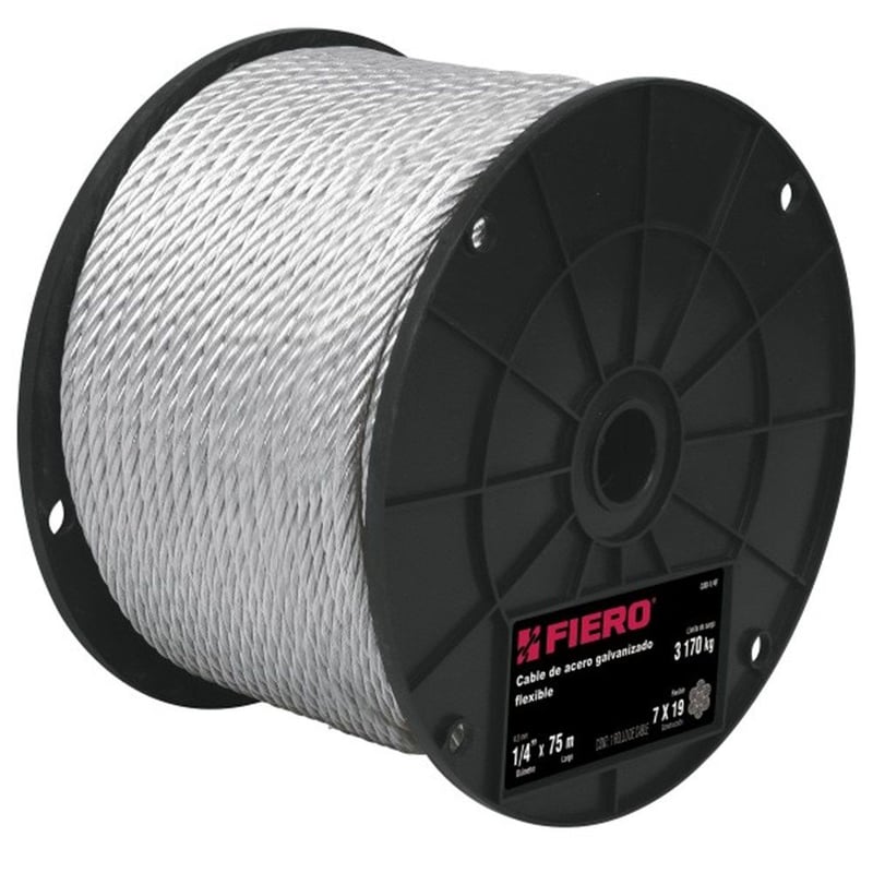 MP CABLES DE ACERO 7X7 HILOS ROLLO 75MTS 170kg TRUPER | falabella.com
