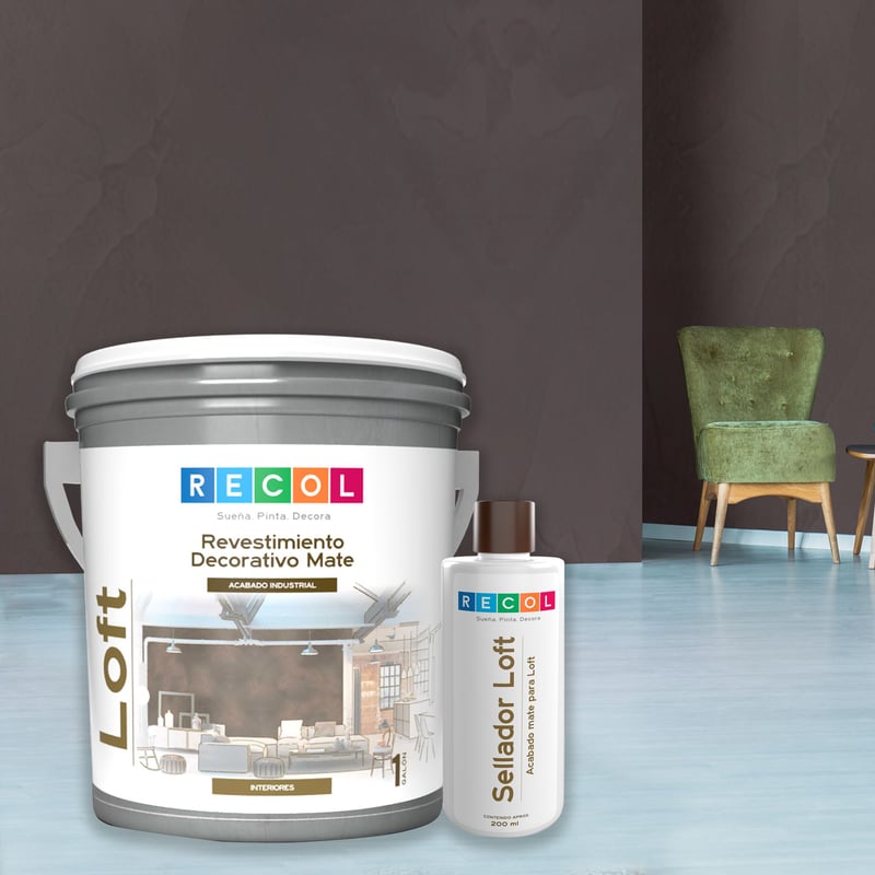 Kit Galon de Loft Textura Carbono RECOL | falabella.com
