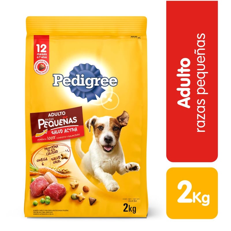 Alimento Seco Para Perro Raza Pequeña Pedigree 2 kg PEDIGREE | falabella.com