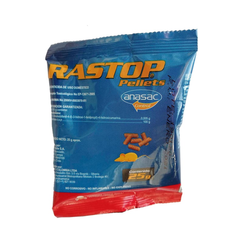 Raticida Pellets Rastop X 25 G RASTOP | falabella.com