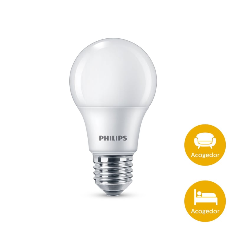 Bulbo Led 9w 800 Lúmenes E27 Luz Cálida PHILIPS | falabella.com