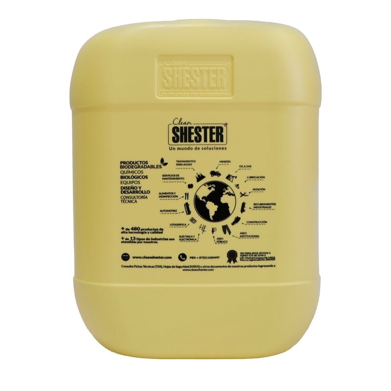 Limpiador Desinfectante Multiusos Biodegradable x 20Lt CLEAN SHESTER ...