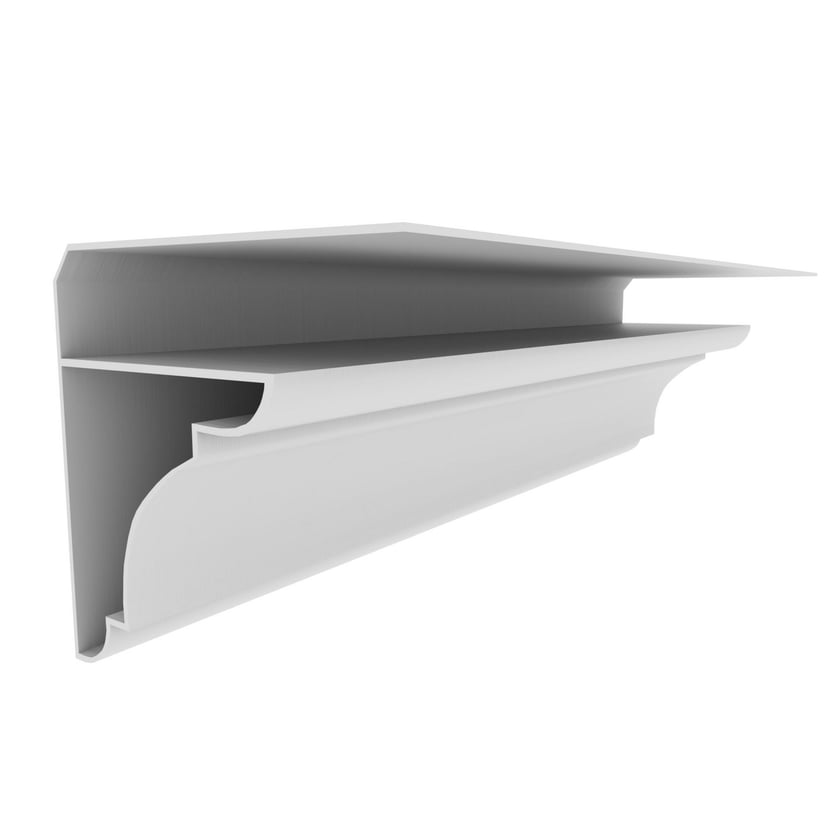 Cielo raso cornisa de PVC 2.90mt Color Blanco - Homecenter.com.co