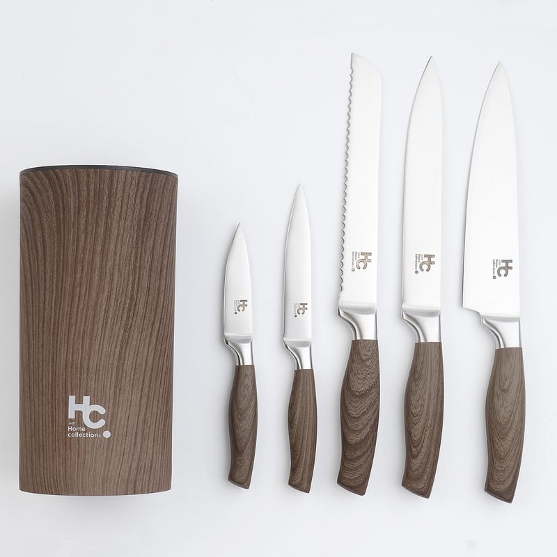 Cuchillo X6 Unidades Acero Base Wood JUST HOME COLLECTION | falabella.com