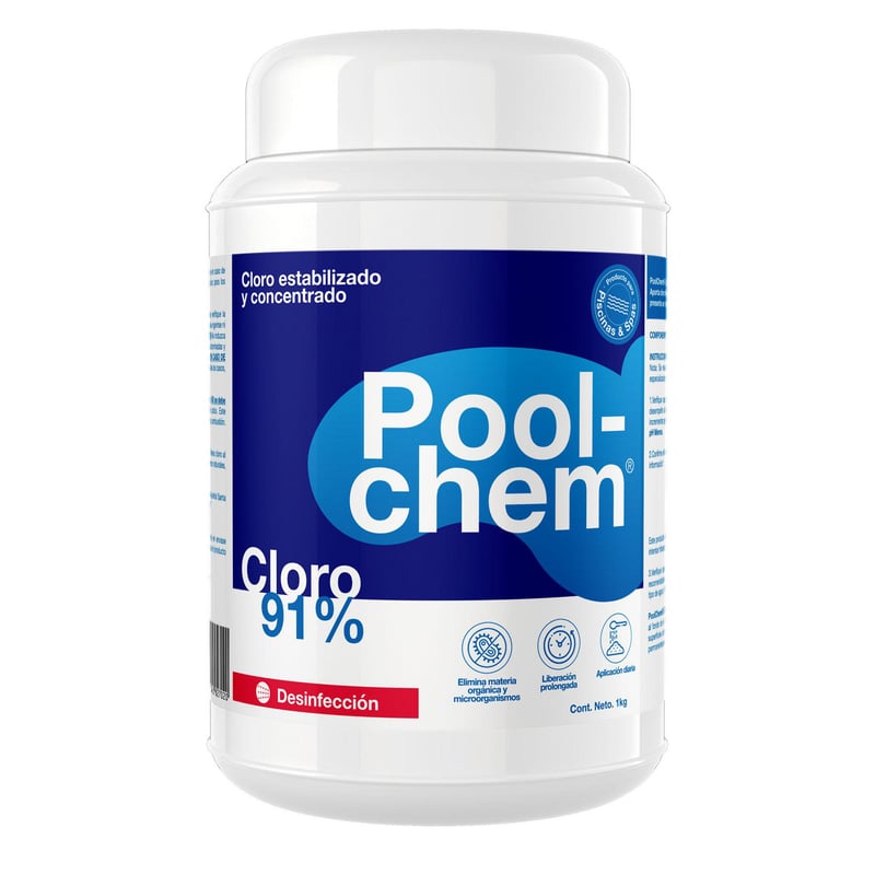 Cloro Concreto Granulado 90% X 1000 Gr POOLCHEM | falabella.com