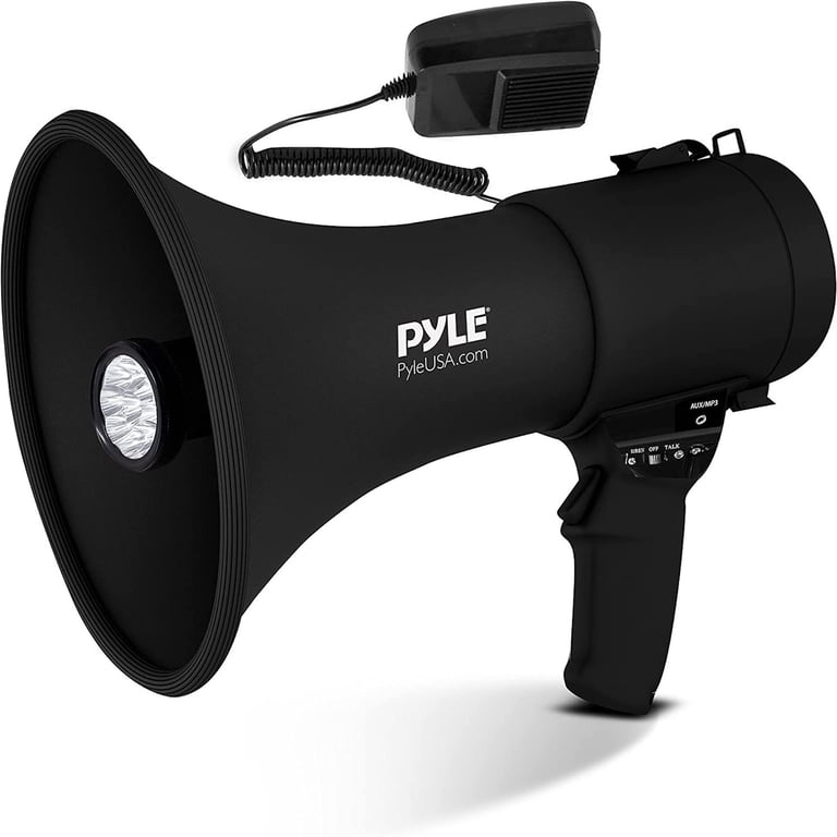 Megáfono con Luces y Alarma Volumen Ajustable PYLE | falabella.com