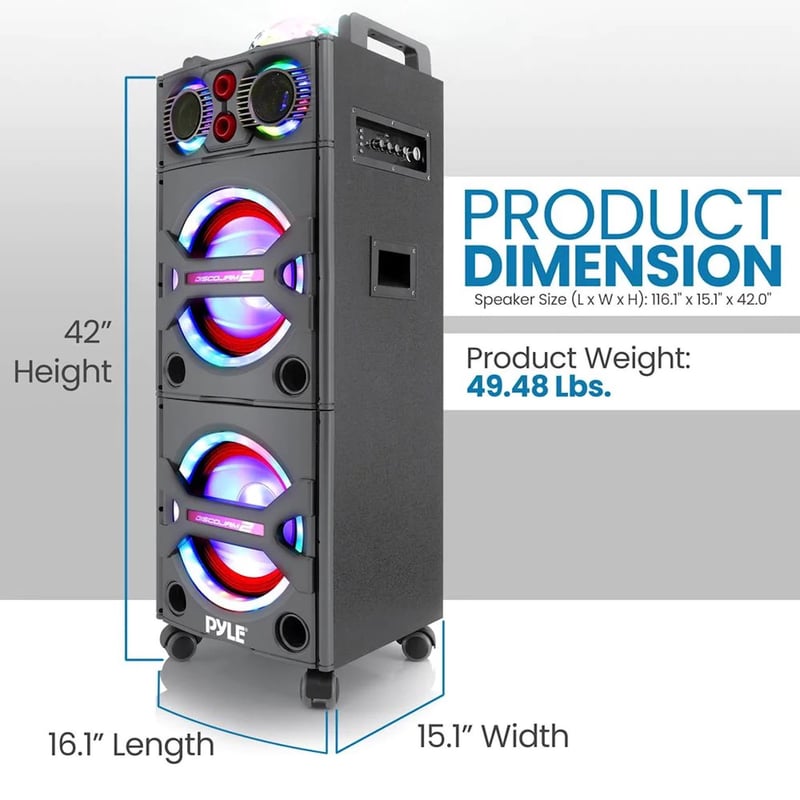 Parlante Pyle Tipo Cabina Karaoke 2000 W PYLE | falabella.com