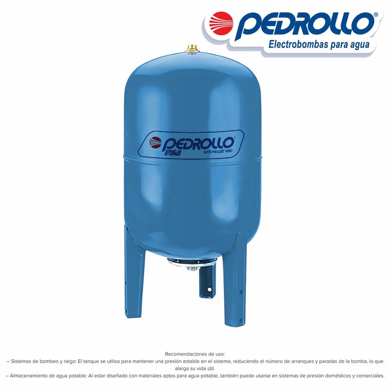 Tanque Hidroneumático de Membrana Horizontal de 500 Litros PEDROLLO ...