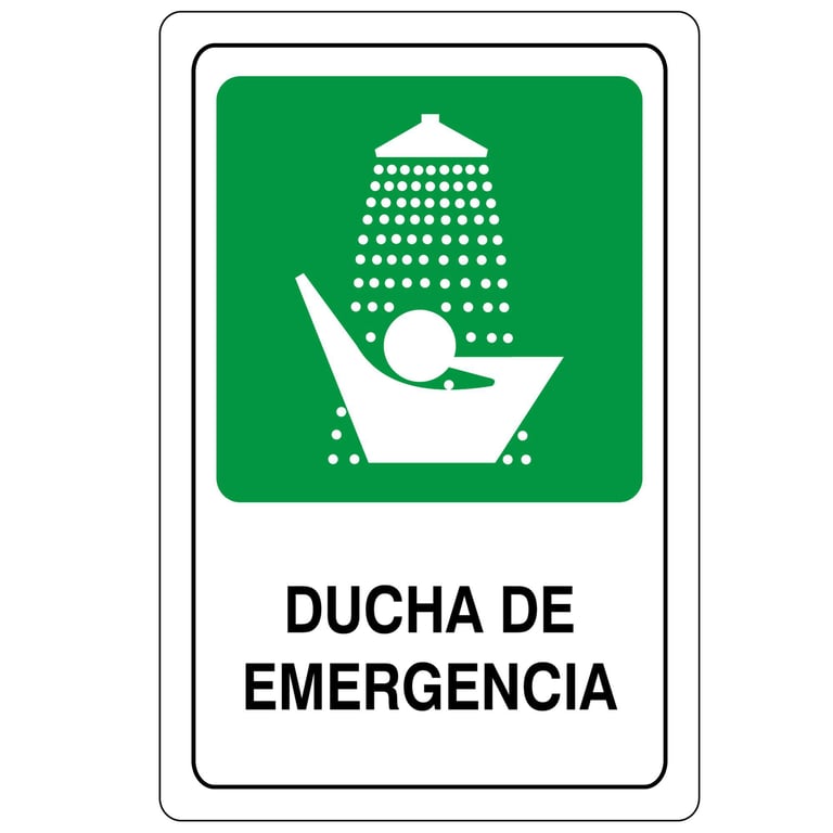 Señal Evacuacion Ducha Emergencia 22X15 GENERICO | falabella.com
