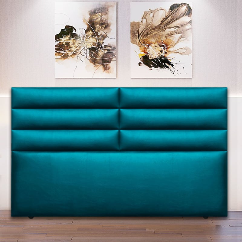 Cabecero Block de Piso 200x120 Microfibra Azul MAGIC CLASS | falabella.com