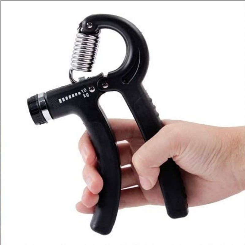 Ejercitador De Antebrazo Grip Graduable Entre 10 Y 40 Kg Color Negro ...