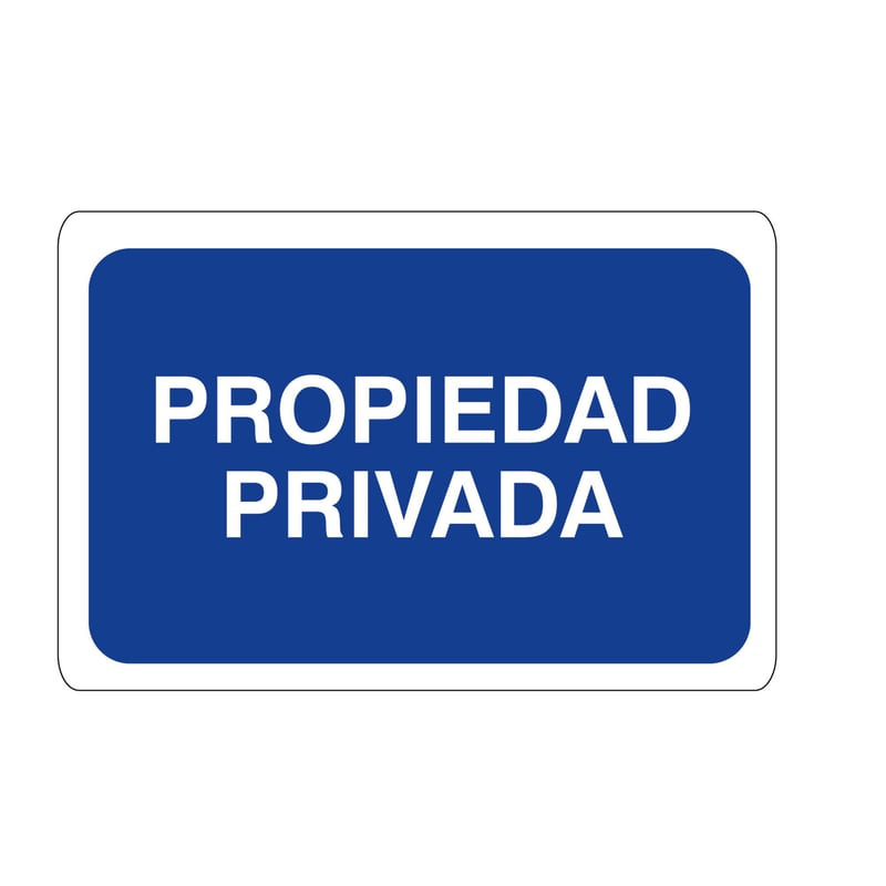 Señales Propiedad Privada 22x15cm Vinilo GENERICO | falabella.com