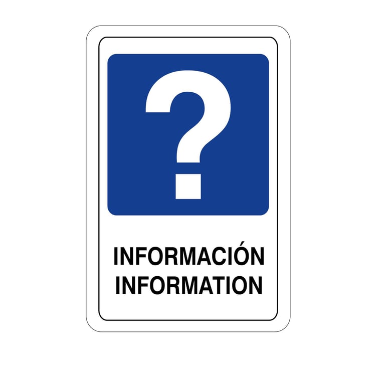 Señales de Información 22x15 Cm GENERICO | falabella.com