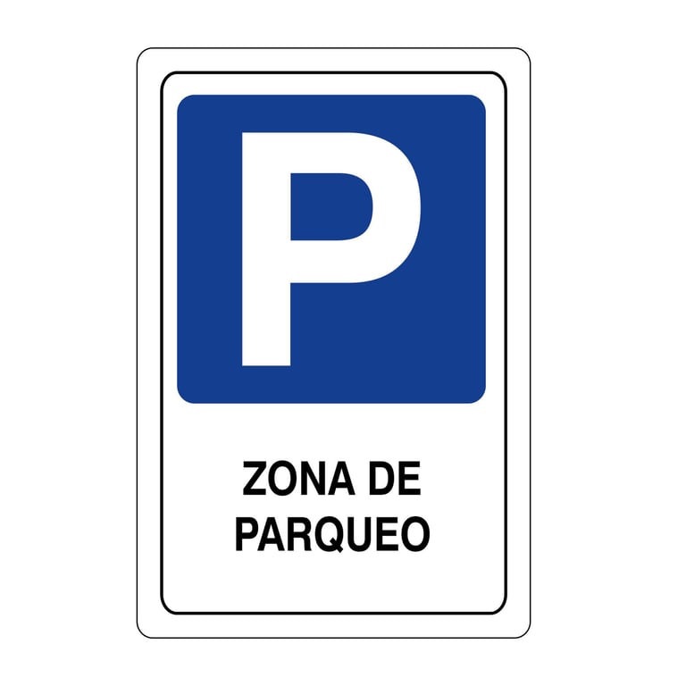 Señales de Información Zona de Parqueo 22x15cm GENERICO | falabella.com