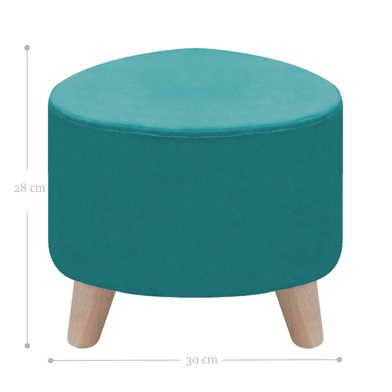 Puff Turquesa Triangular Sídney 28x30x30 Turquesa DORMILANDIA ...