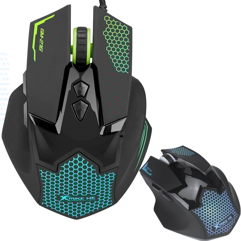 Mouse Gamer PC USB 7 Botones 3600 DPI 7 Colores XTRIKE ME | falabella.com