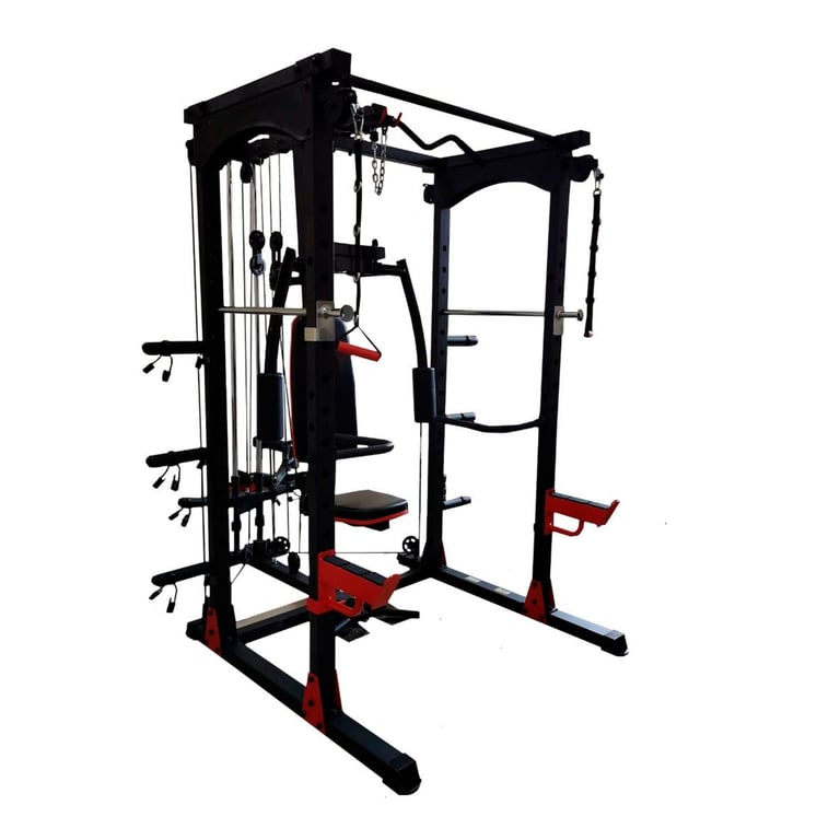 Jaula Multifuncional Gimnasio En Acero Ms480 Capacidad 130 Kg Color ...