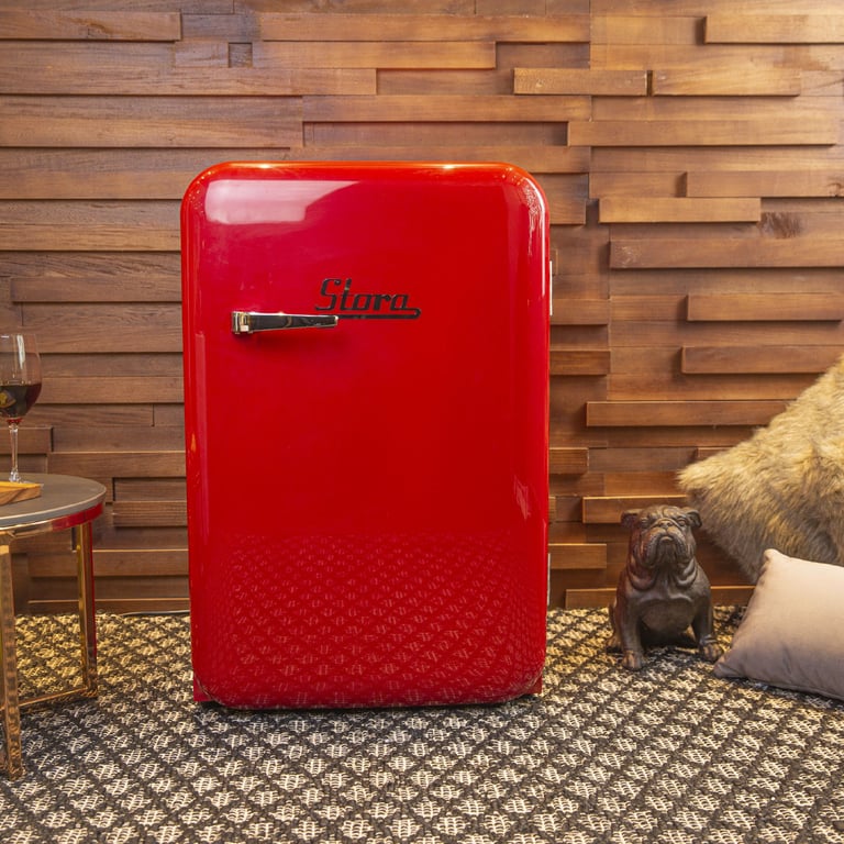 Nevera Minibar Retro 101 Litros Rojo STBC130RD STORA | falabella.com