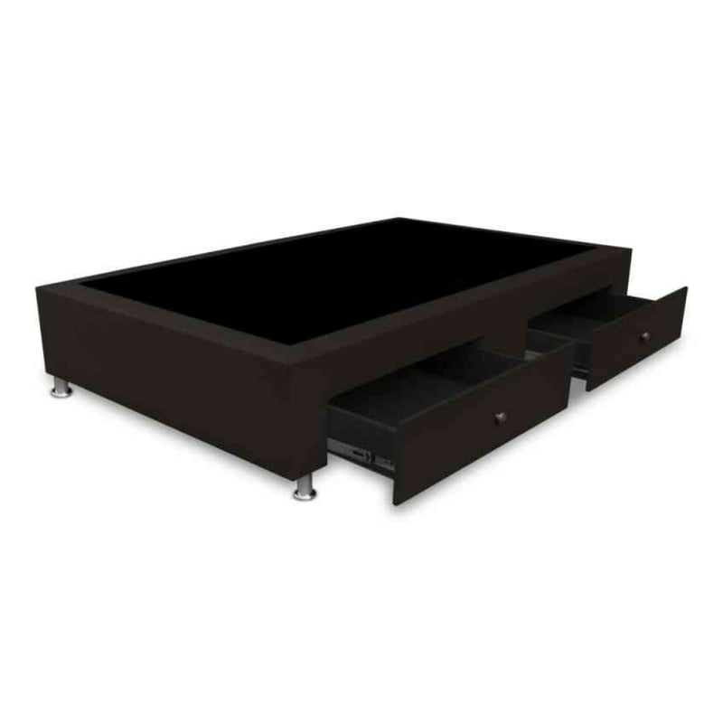 Base Cama con Cajones Negra Sencilla E MADERA | falabella.com