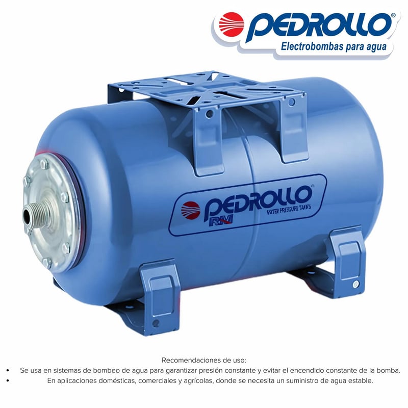 Tanque Hidroneumático de Membrana Horizontal de 300 Litros PEDROLLO ...