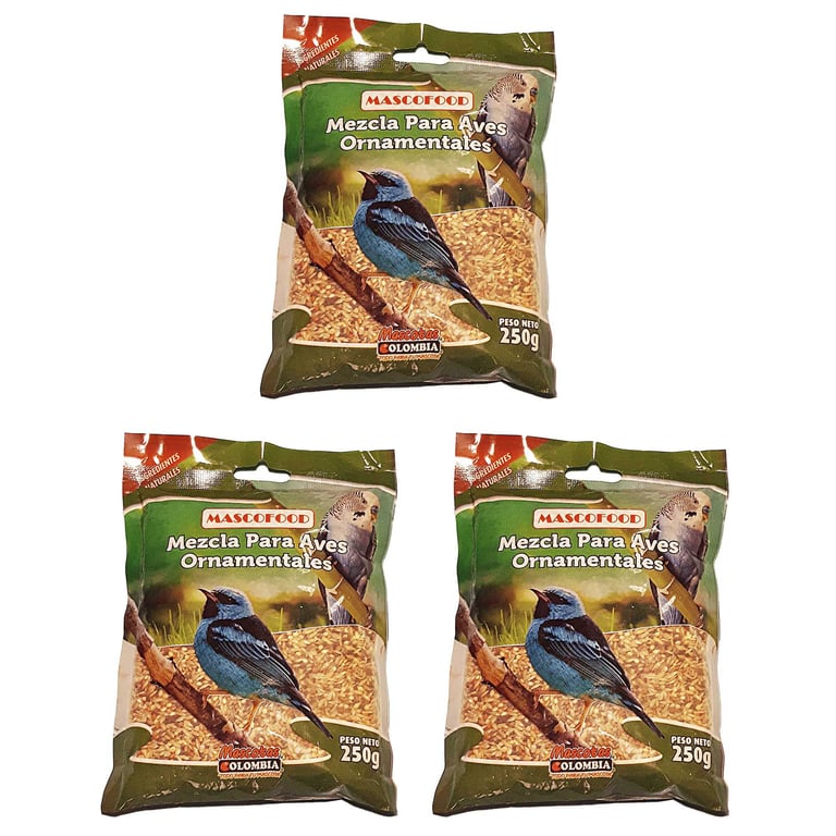 Mezcla Para Aves Ornamentales Pack x 3und 250 g GENERICO | falabella.com