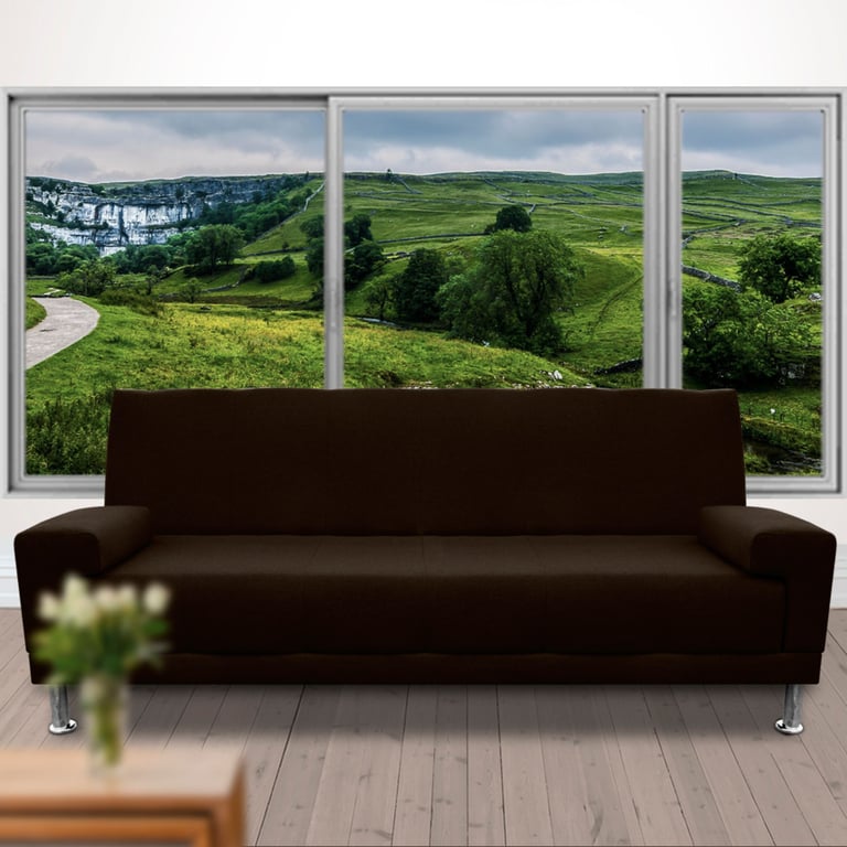 Sofá Cama Tetris Cuero Sintético Café MAGIC CLASS | falabella.com