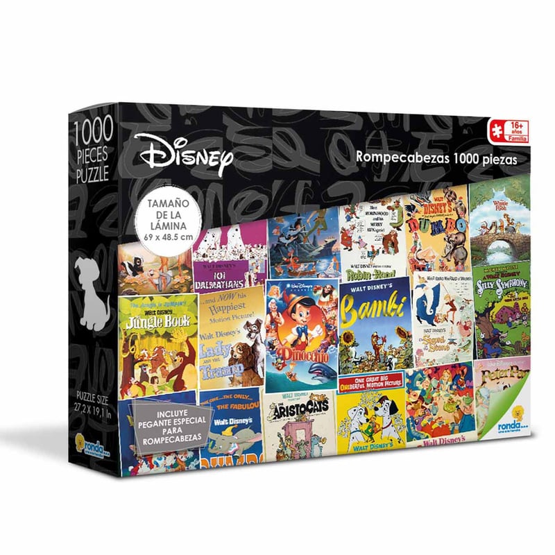 Rompecabezas x 1000 Piezas Clásicos Disney RONDA | falabella.com